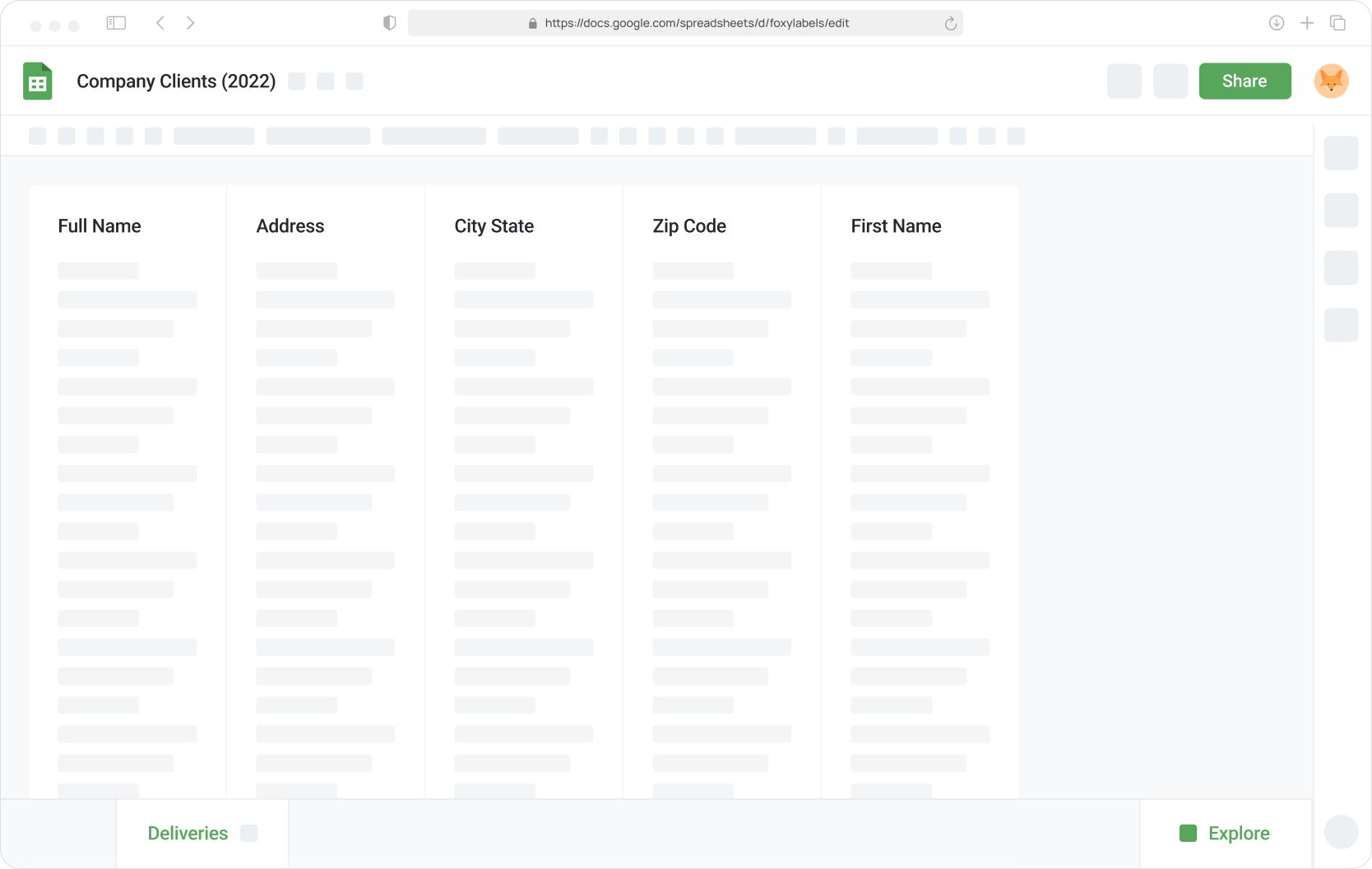 Foxy Labels – Avery Label Maker that Works in Google Docs & Sheets
