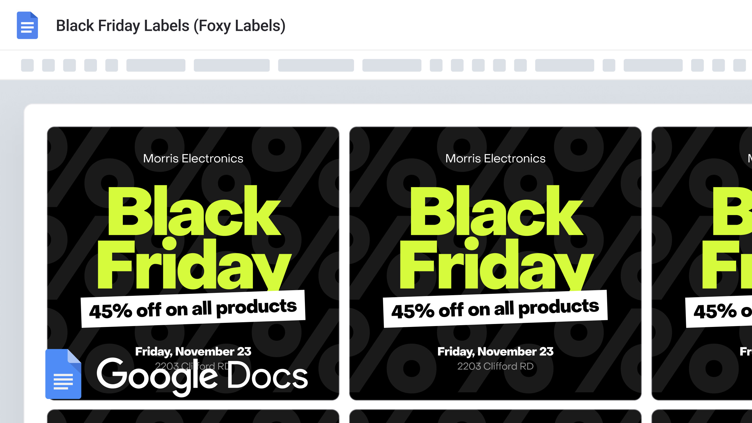 Foxy Labels - Tutorials