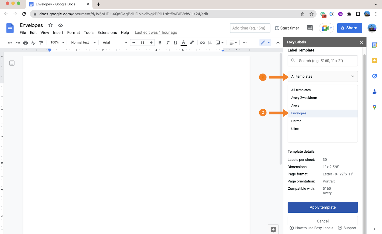How To Print Customized Envelopes With A Logotype In Google Docs
