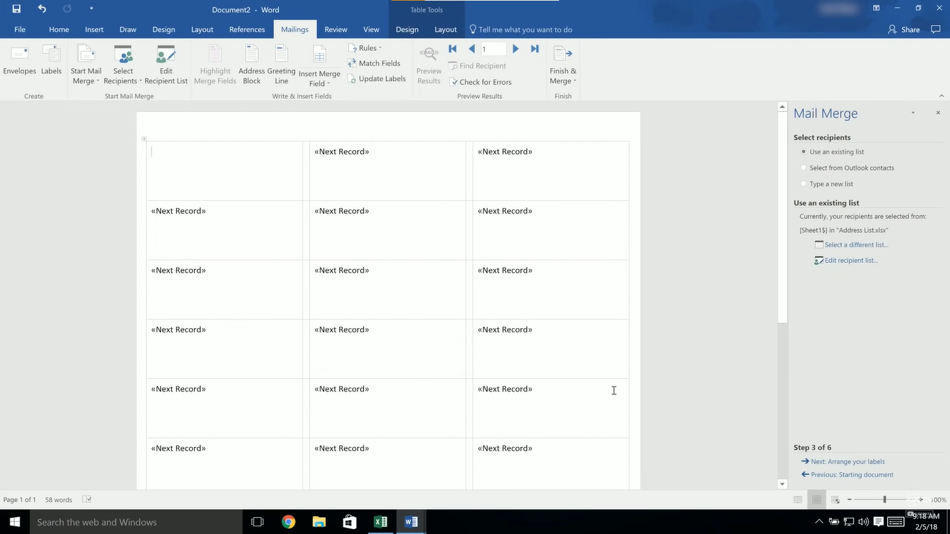 How Do I Mail Merge From Excel To Avery Labels 