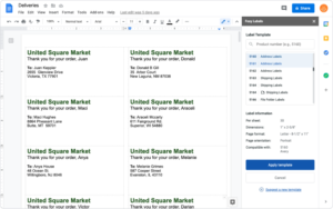 Foxy Labels – Avery Label Maker that Works in Google Docs & Sheets